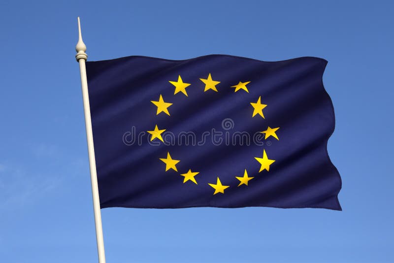 Bandera De La Unión Europea Imagen de archivo - Imagen de euro ...