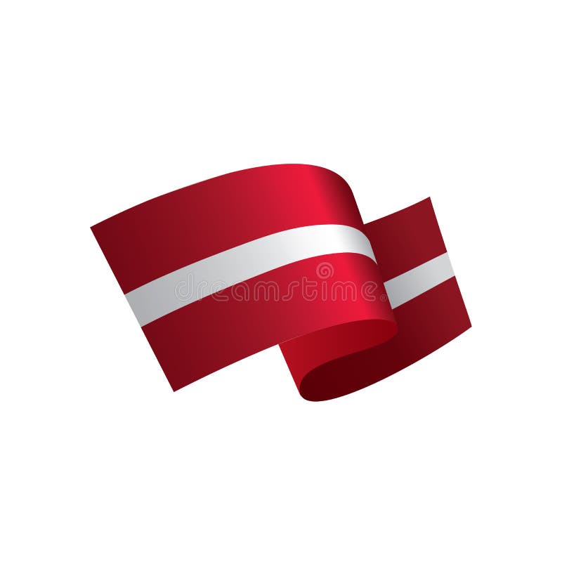 Bandera De Letonia, Ejemplo Del Vector Stock de ilustración ...