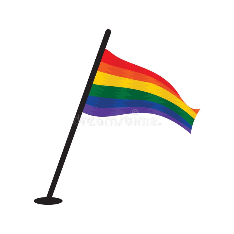 Bandera de LGBT stock de ilustración. Ilustración de rojo - 58652872