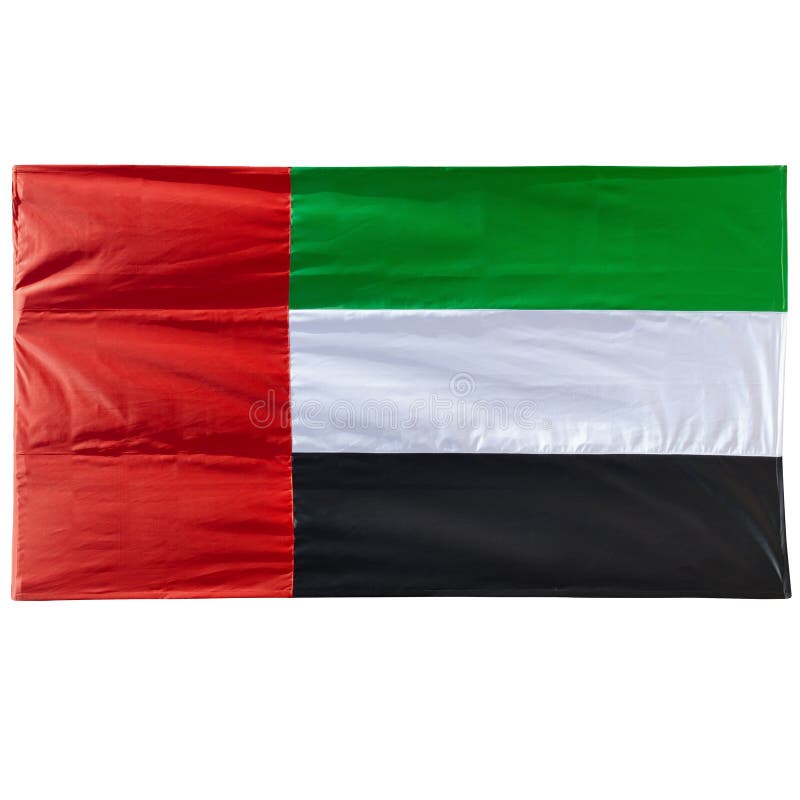 Bandera De Los UAE - Foto Real Imagen de archivo - Imagen de bandera ...