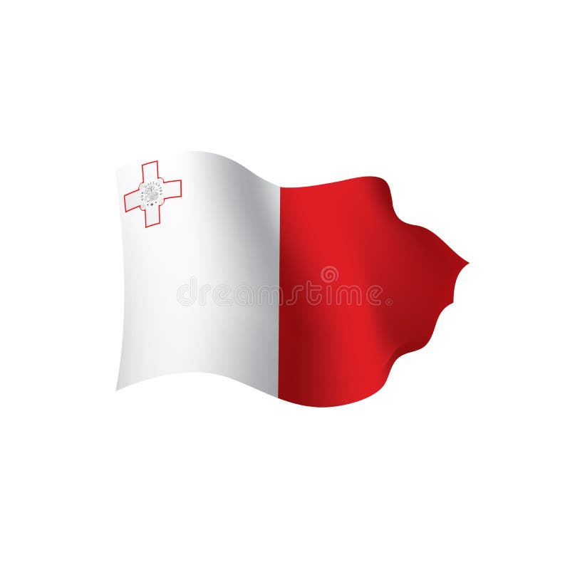 Bandera De Malta, Ejemplo Del Vector Stock de ilustración - Ilustración ...