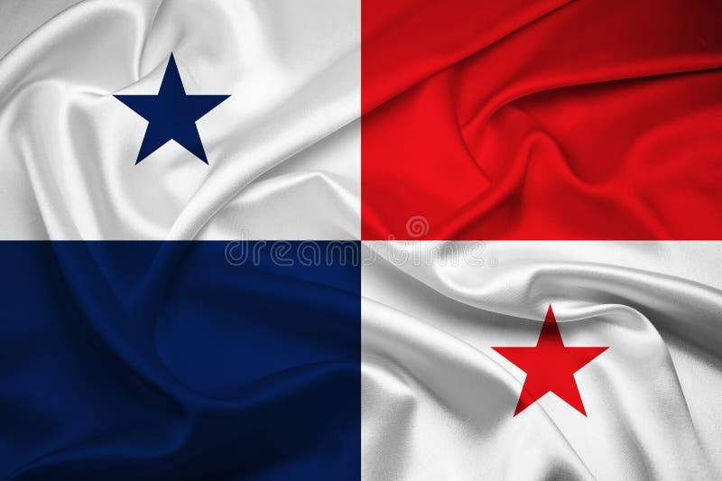 Bandera De Panama Panama Bandera Nacional De Panama. Bandera De Tela De ...