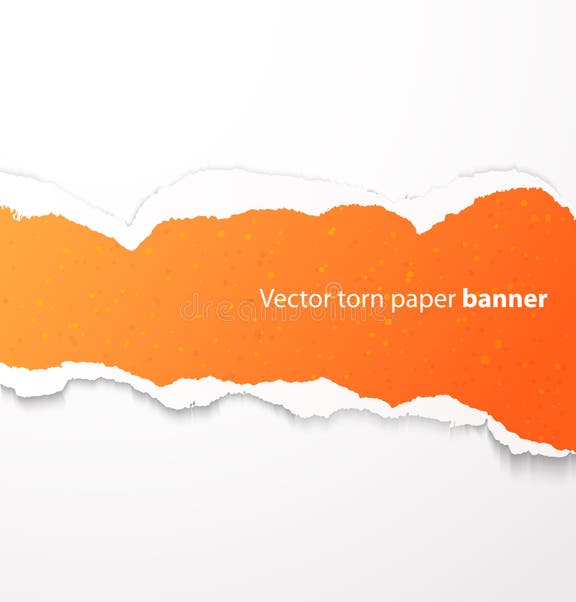 Bandera de papel rasgada ilustración del vector. Ilustración de ...