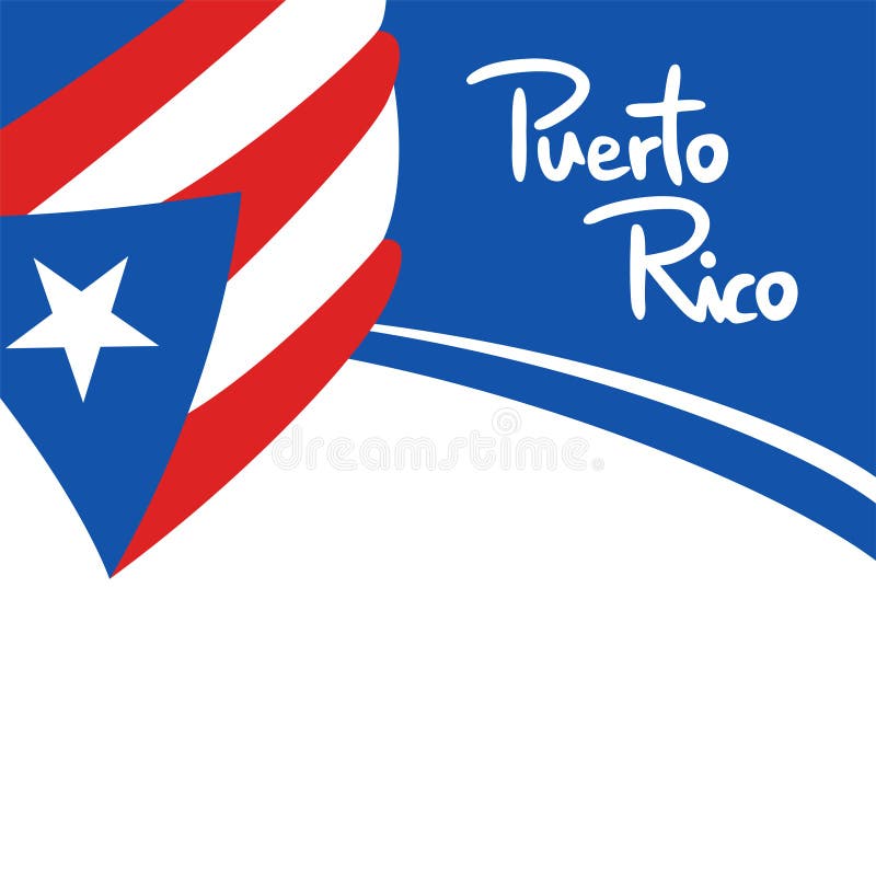 Símbolo De La Bandera De Puerto Rico Ilustración del Vector ...