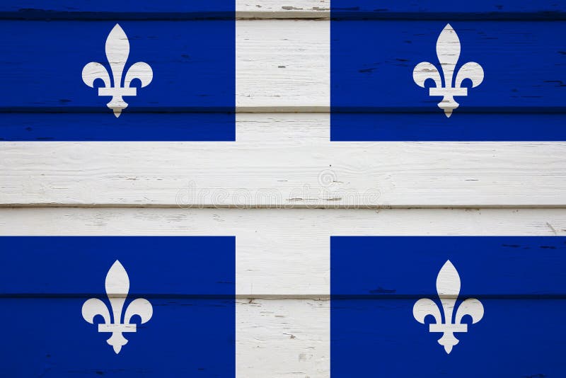 Bandera de Quebec foto de archivo. Imagen de horizontal - 136307896