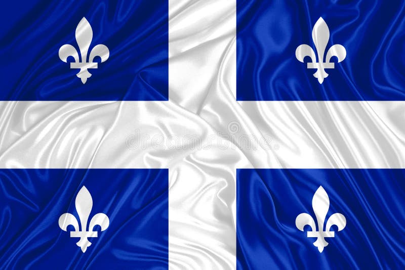 Bandera de Quebec stock de ilustración. Ilustración de naturalizado ...