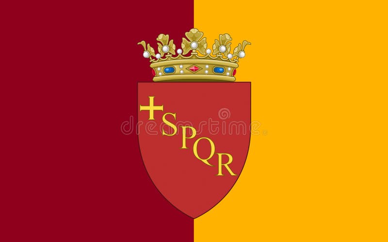 Bandera De Roma De Lazio, Italia Foto de archivo - Imagen de fondo ...