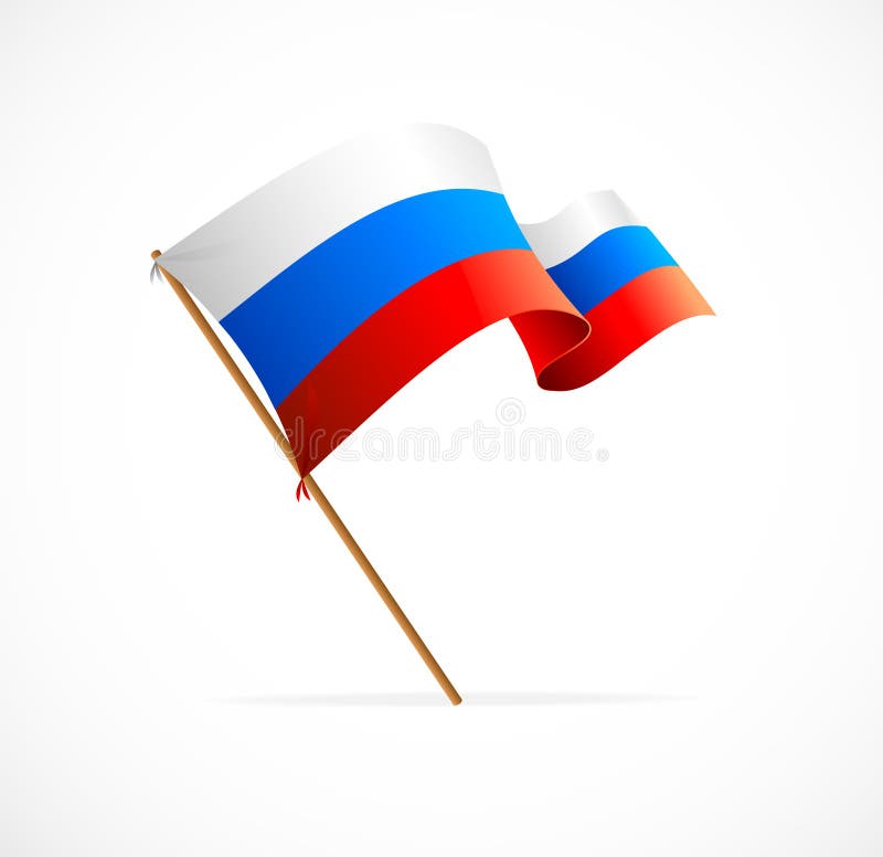 Bandera De Rusia Del Ejemplo Del Vector Ilustración del Vector ...
