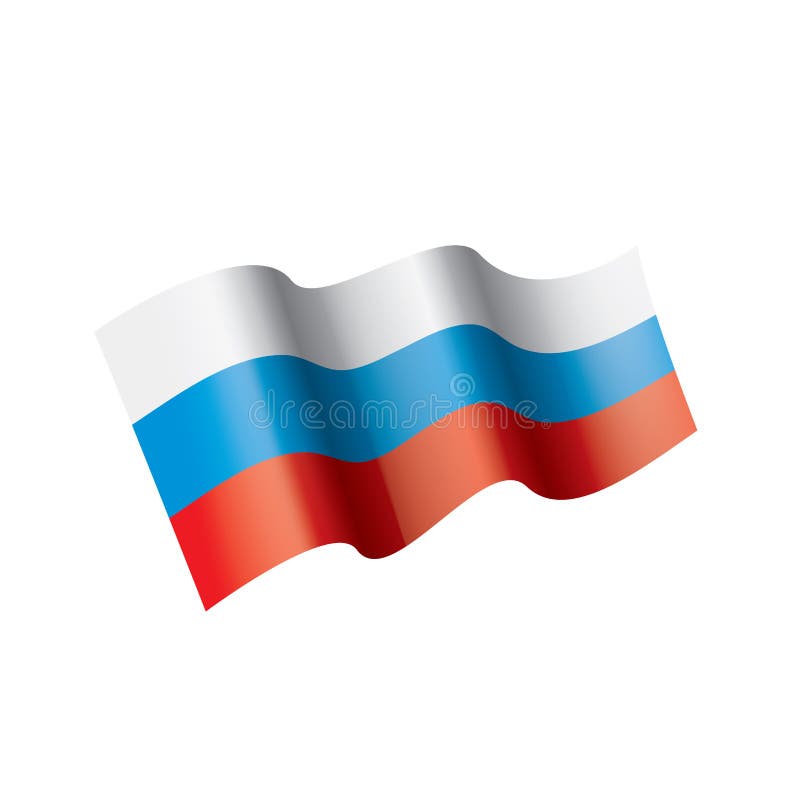 Bandera De Rusia, Ejemplo Del Vector Ilustración del Vector ...