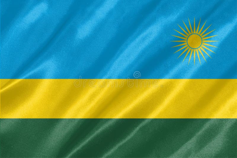 Bandera de Rwanda stock de ilustración. Ilustración de ondas - 137491928