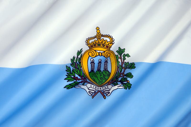 Bandera De San Marino Europa Imagen De Archivo Imagen De Insignias