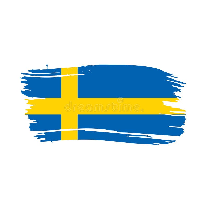 Bandera De Suecia, Ejemplo Del Vector Ilustración del Vector ...