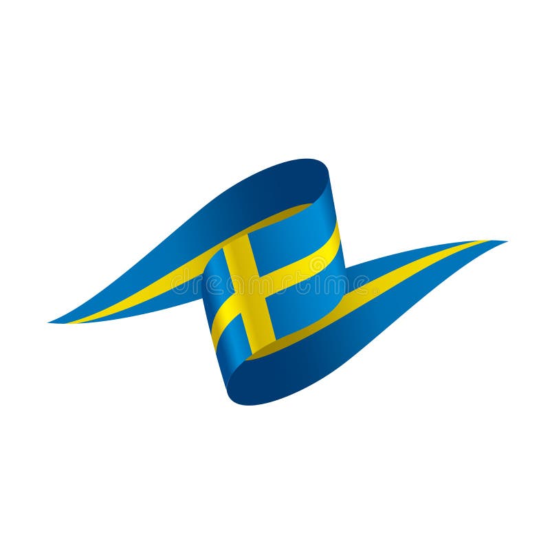 Bandera De Suecia, Ejemplo Del Vector Ilustración del Vector ...