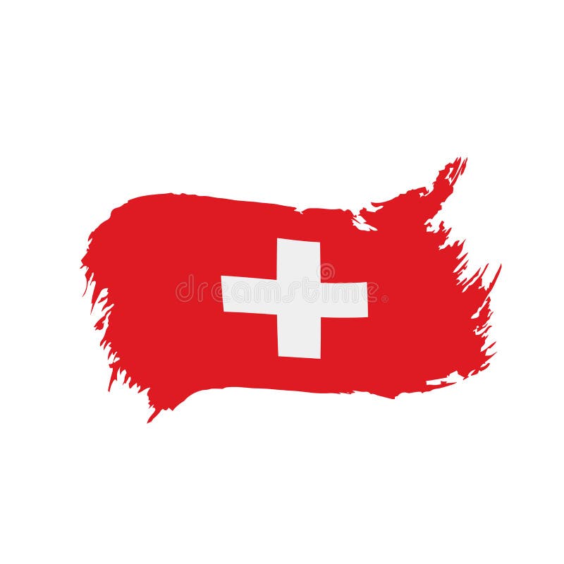 Bandera De Suiza, Ejemplo Del Vector Ilustración del Vector ...