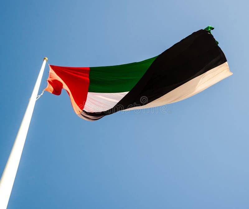 Bandera De United Arab Emirates Foto de archivo - Imagen de golfo ...