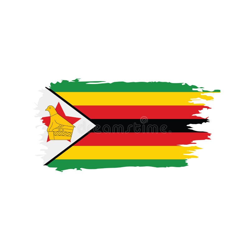 Bandera De Zimbabwe, Ejemplo Del Vector Ilustración del Vector ...