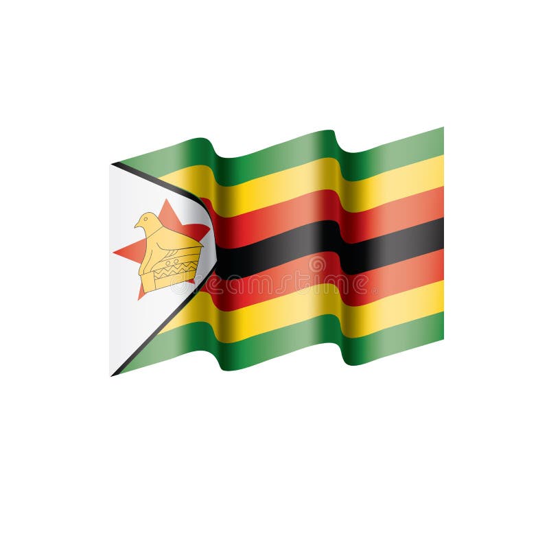 Bandera De Zimbabwe, Ejemplo Del Vector Ilustración del Vector ...