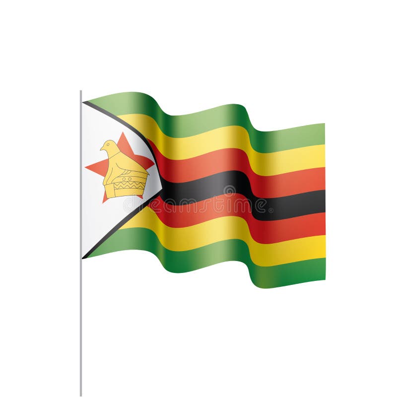 Bandera De Zimbabwe, Ejemplo Del Vector Ilustración del Vector ...