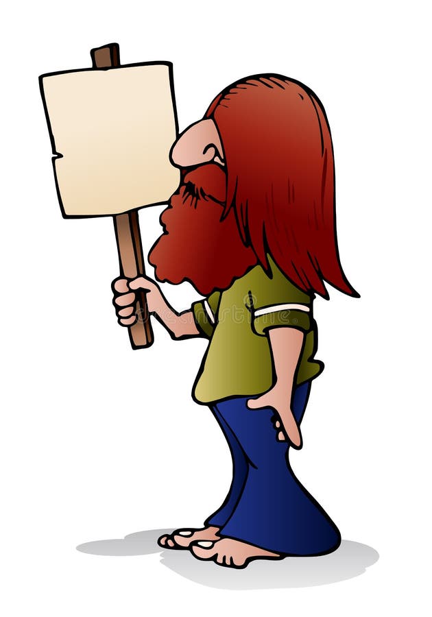 Bandera del Hippie stock de ilustración. Ilustración de blanco - 26797951