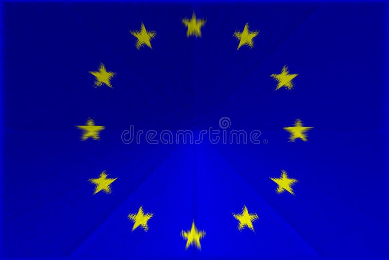 European Union. Flag of European Union. Llustration of the Flag of ...