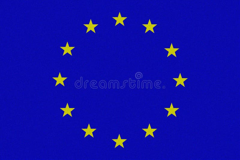European Union. Flag of European Union. Llustration of the Flag of ...