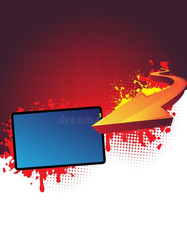 Bandera, Flecha Y Cinta Azules Ilustración del Vector - Ilustración de ...