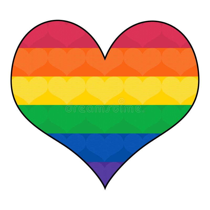La Bandera Del Arco Iris Colorea La Fuente Ilustración Del Vector