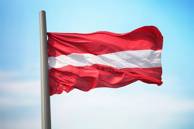 Bandera letona stock de ilustración. Ilustración de europa - 110765538