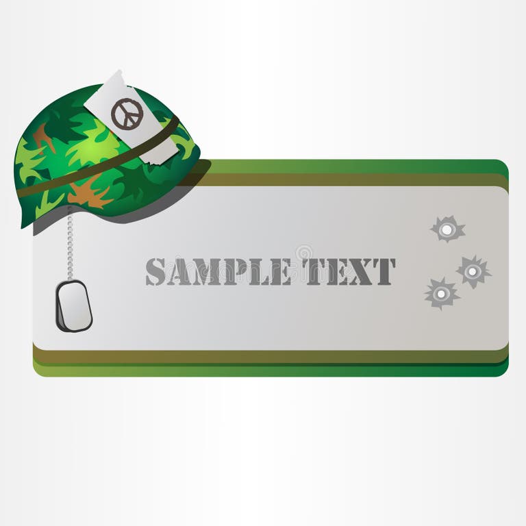 Estandarte militar ilustración del vector. Ilustración de militar ...