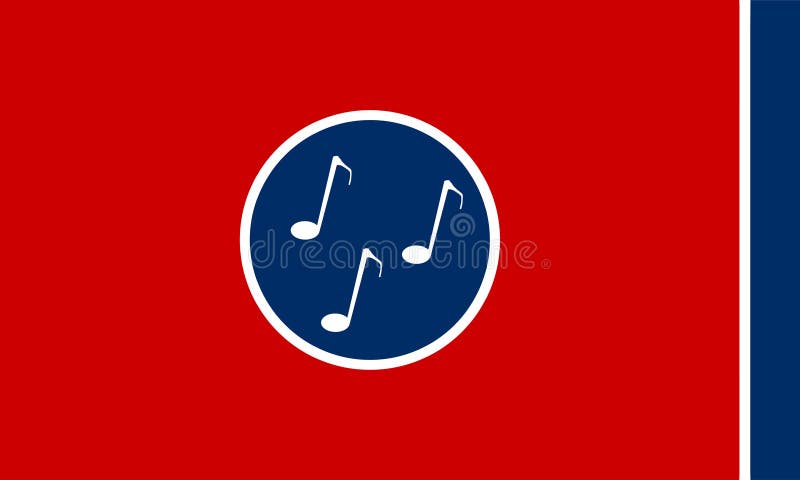 Bandera Musical De Tennessee Ilustración del Vector - Ilustración de ...