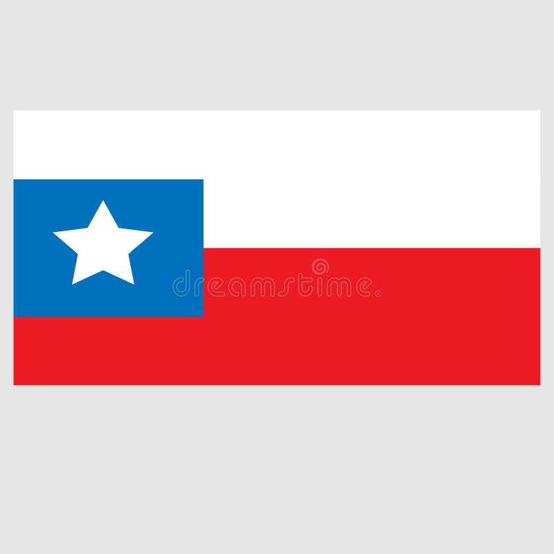 Bandera nacional chilena ilustración del vector. Ilustración de ...