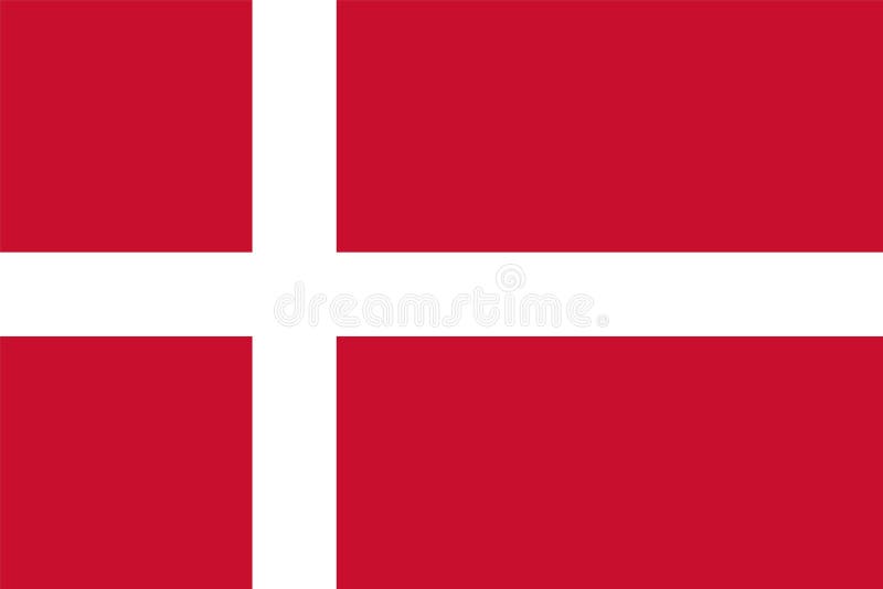 Bandera Nacional De Denmark Vector Eps10 Ilustración del Vector ...