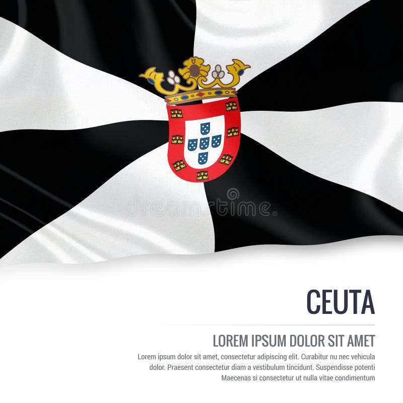 Bandera Rusa De Ceuta Del Estado Stock de ilustración - Ilustración de ...