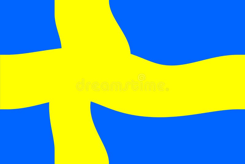 Sweden. Flag of Sweden. Horizontal Design. Llustration of the Flag of ...