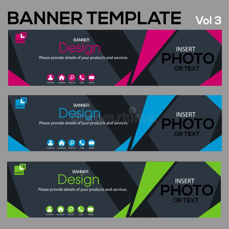 Bandera Template-Vol3 ilustración del vector. Ilustración de banderas ...