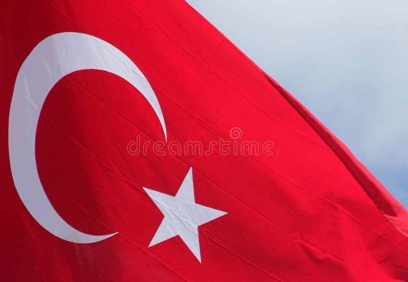 Bandera Turca, Turquía, Diseño De La Bandera Foto de archivo - Imagen ...