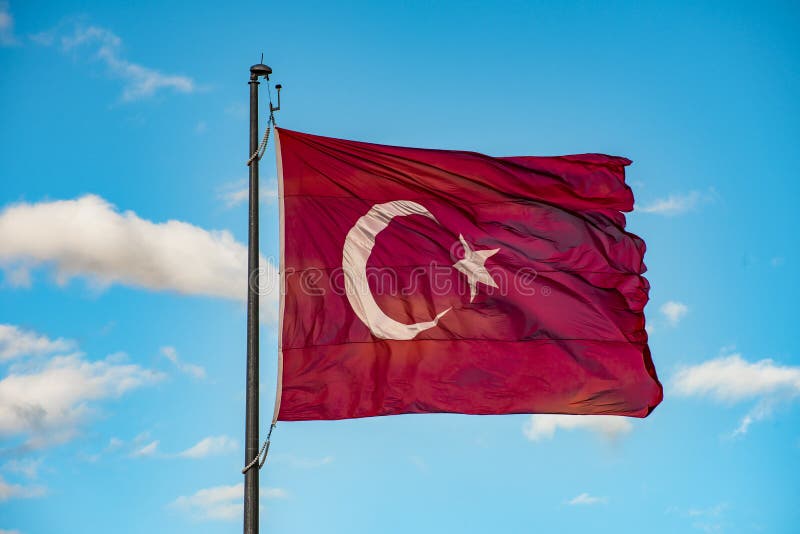 Bandera turca imagen de archivo. Imagen de patriotismo - 262026239
