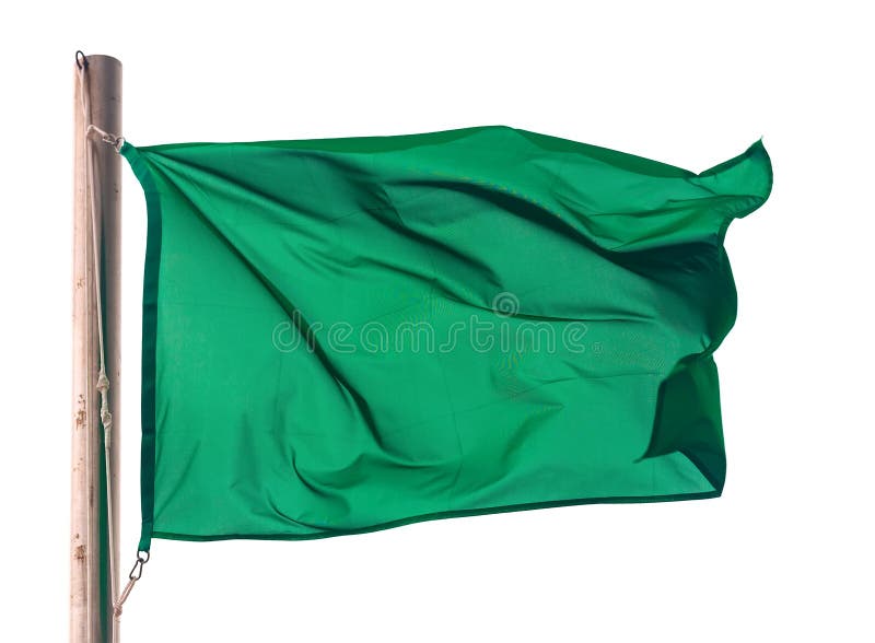 Bandera Verde Contra Blanco Imagen de archivo - Imagen de aislado ...