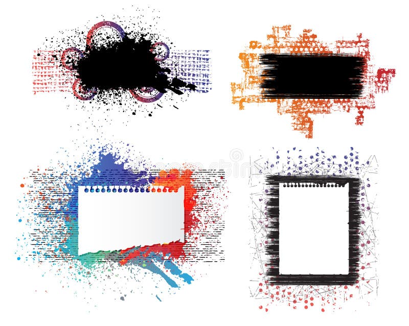 Banderas creativas ilustración del vector. Ilustración de rojo - 19182606