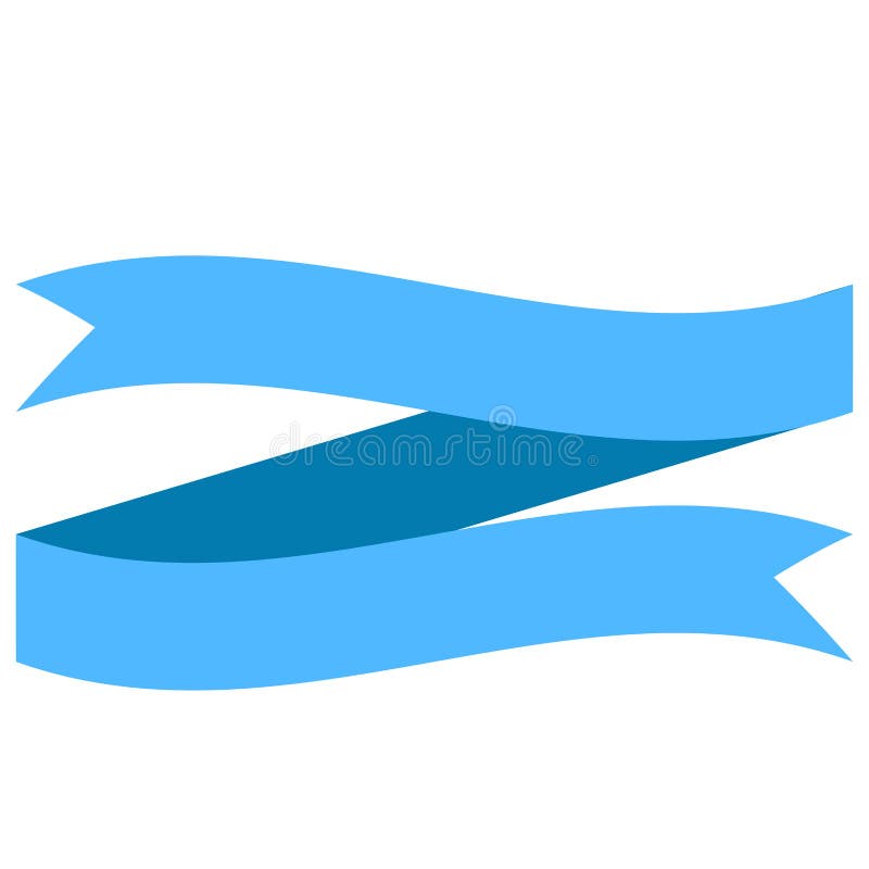 Banderas De Cinta Plana Para Su Banner De Diseño Afiches Cintas Azules