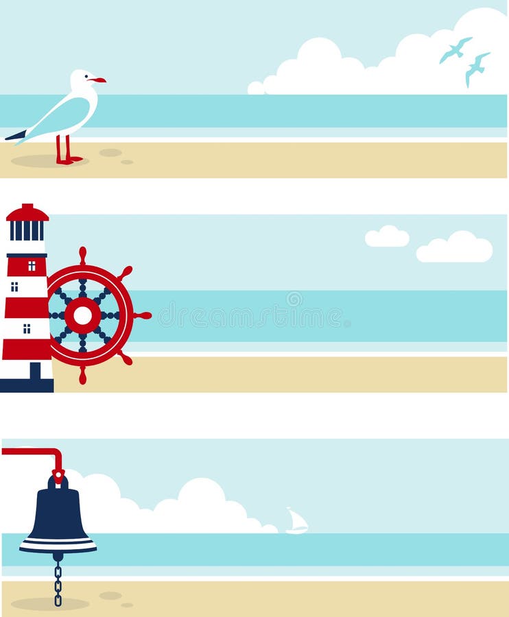 Banderas marinas ilustración del vector. Ilustración de bandera - 31795468