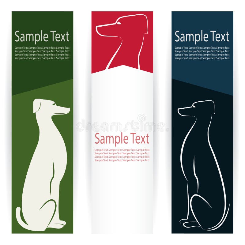 Banderas del perro ilustración del vector. Ilustración de fondo - 32358191