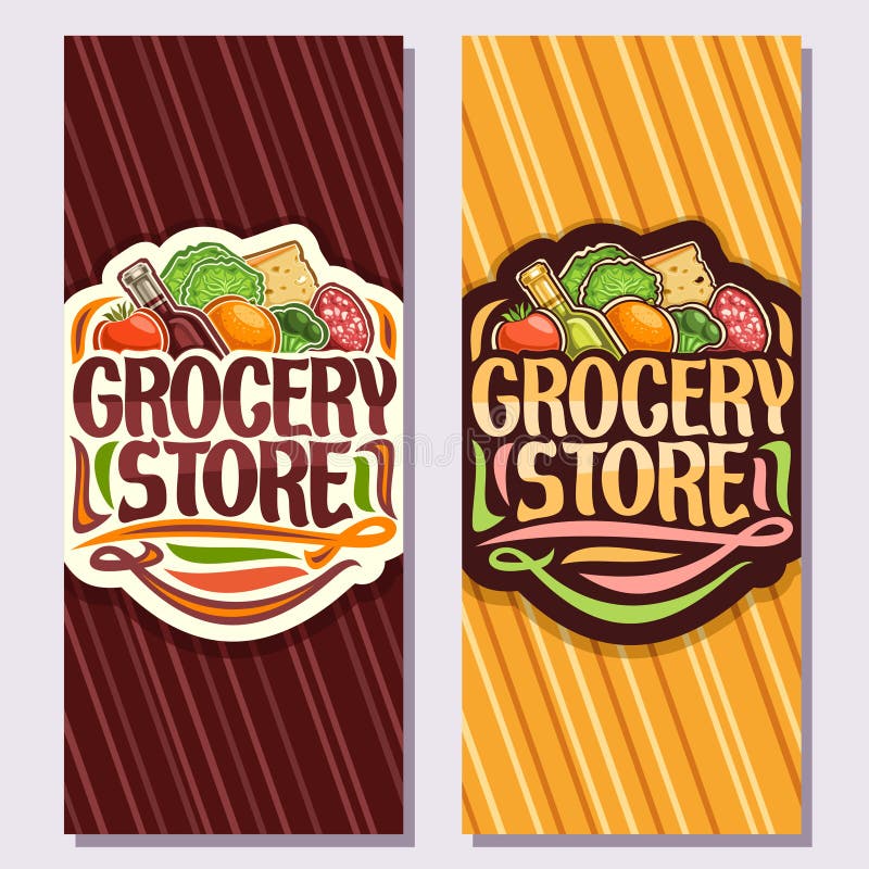 Banderas Del Vector Para El Colmado Ilustración del Vector ...