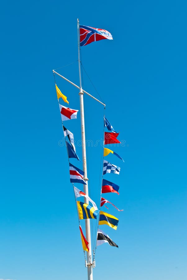 Banderas navales imagen de archivo. Imagen de indicador - 40338385