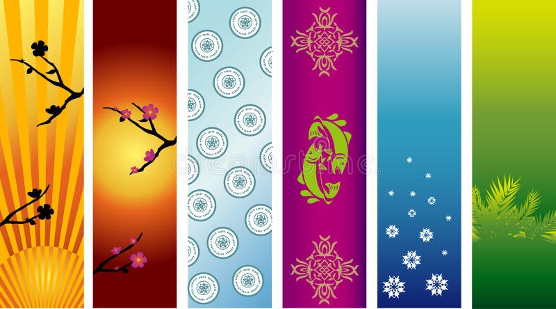 Banderas O Barras Laterales Ilustración del Vector - Ilustración de ...