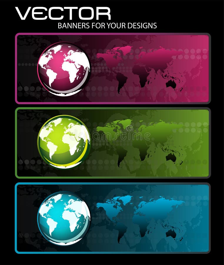 Banderas para su diseño ilustración del vector. Ilustración de estilo ...