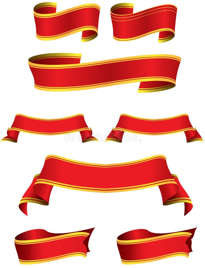 Banderas rojas hermosas ilustración del vector. Ilustración de ...