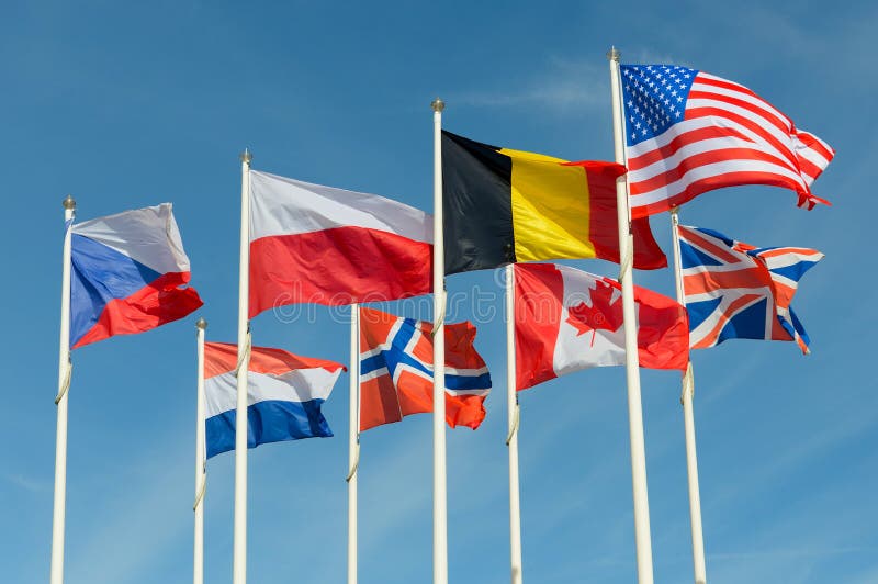 Banderas De Países Diferentes Foto de archivo - Imagen de indicador ...