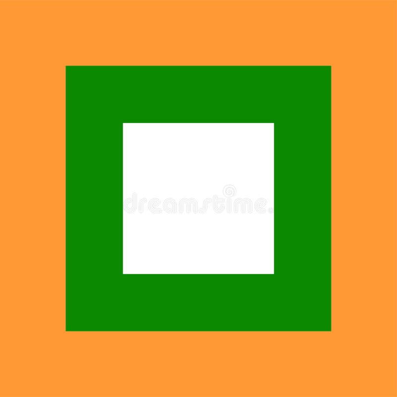 India Flag Colors Indian Symbol Square Tile Decoration Stock ...