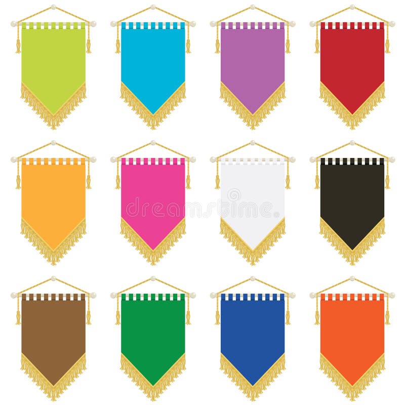 Banderines ilustración del vector. Ilustración de vector - 24205654